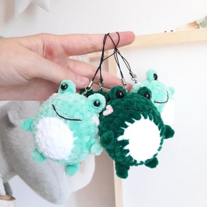 Crochet PATTERN Little Frog Keychain, No Sew, Amigurumi Tutorial PDF in English - Etsy