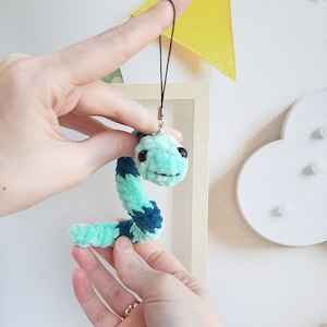 Crochet PATTERN Snake Keychain, No Sew, Amigurumi Tutorial PDF in ...