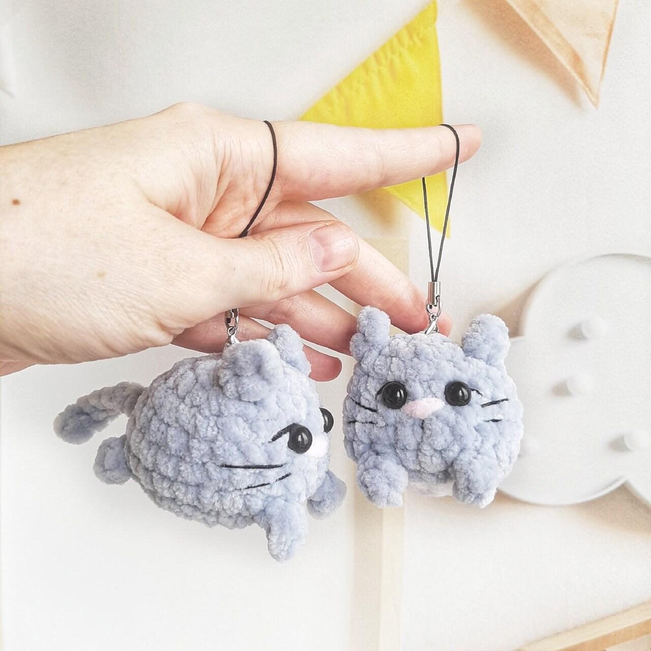 Crochet PATTERN Kitten Keychain 2 No Sew Amigurumi Tutorial - Etsy