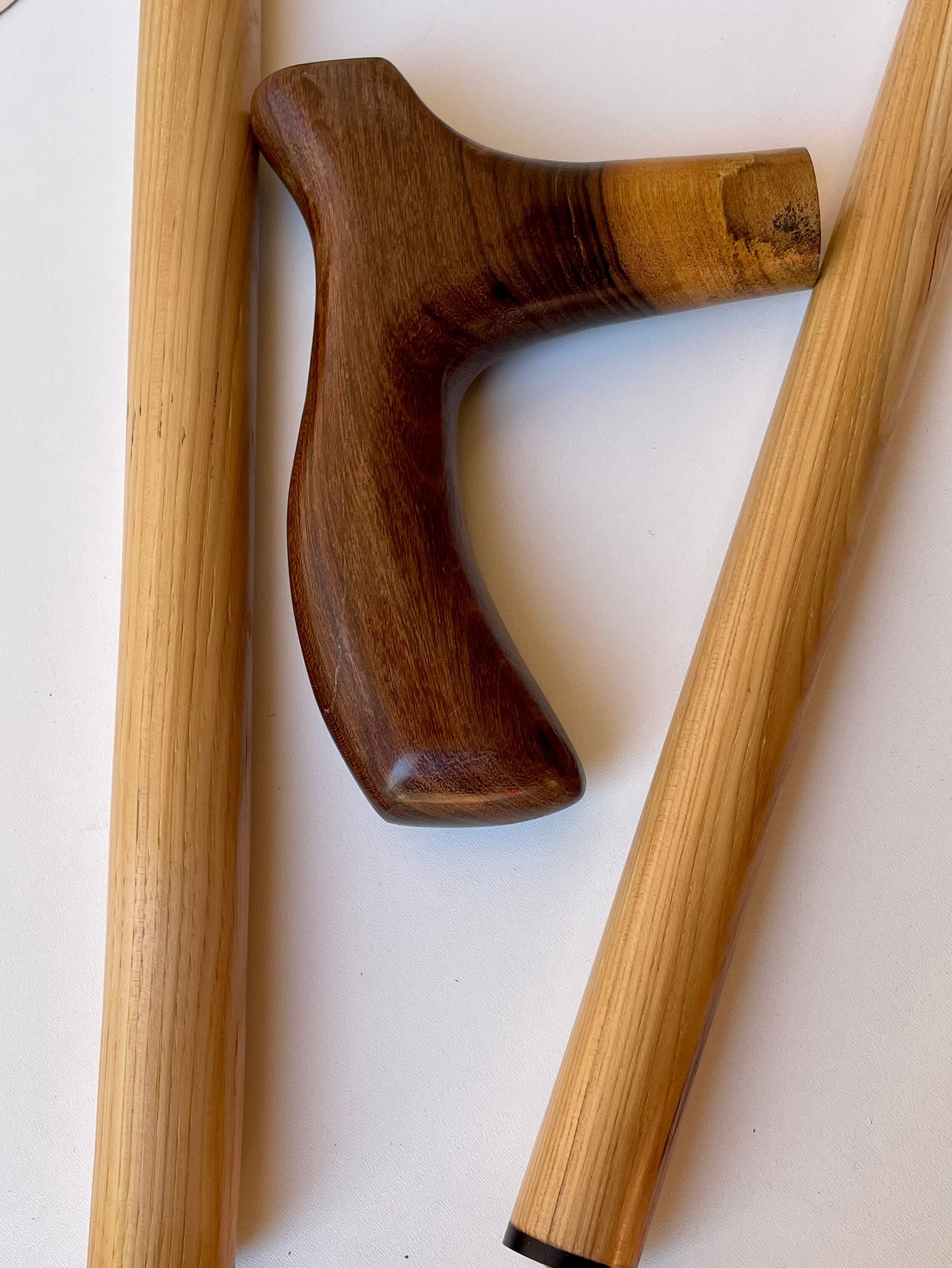 Ash and Rosewood Walking Cane - Etsy