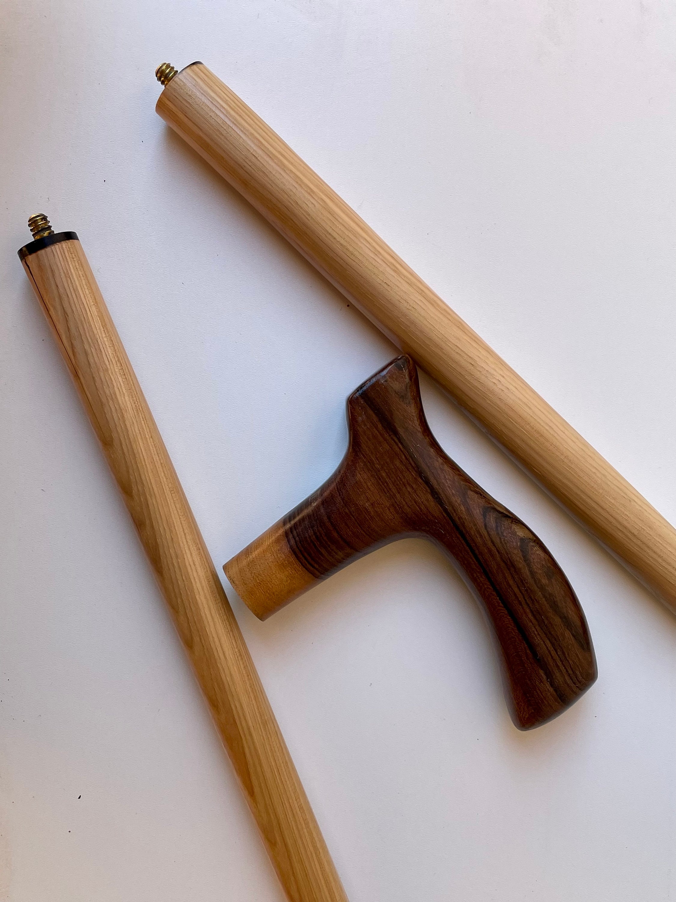 Ash and Rosewood Walking Cane - Etsy