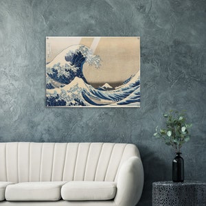 The Great Wave Thirty-six Views of Mount Fuji - Acrylic Print Wall Art With Hanging Kit - Etsy
