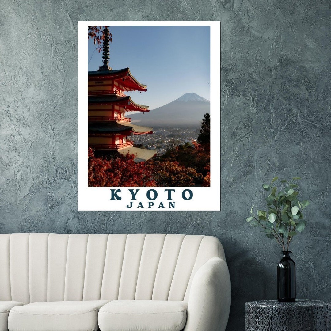Kyoto Japan Travel Poster Classic Semi-glossy Paper Poster Free ...
