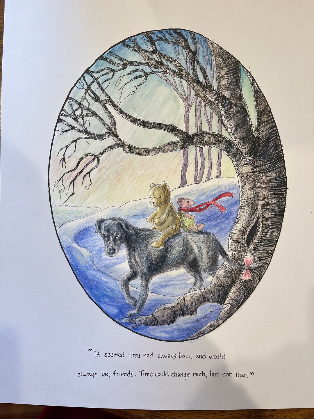 Custom Pet Portrait: Eeyore the Dog - Etsy