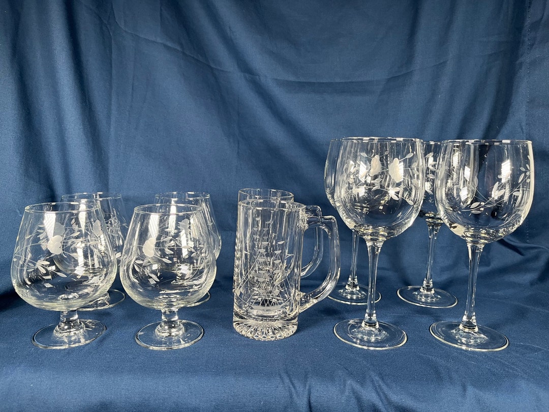 Princess House Heritage Pattern Crystal Barware - Etsy