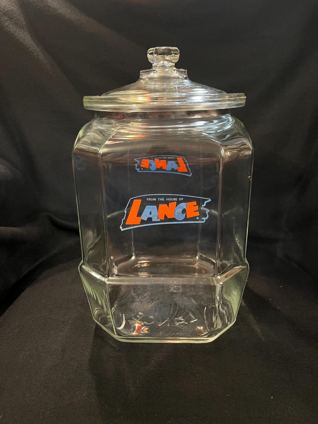 Large Lance Store Display Counter Jar With Glass Lid - Etsy