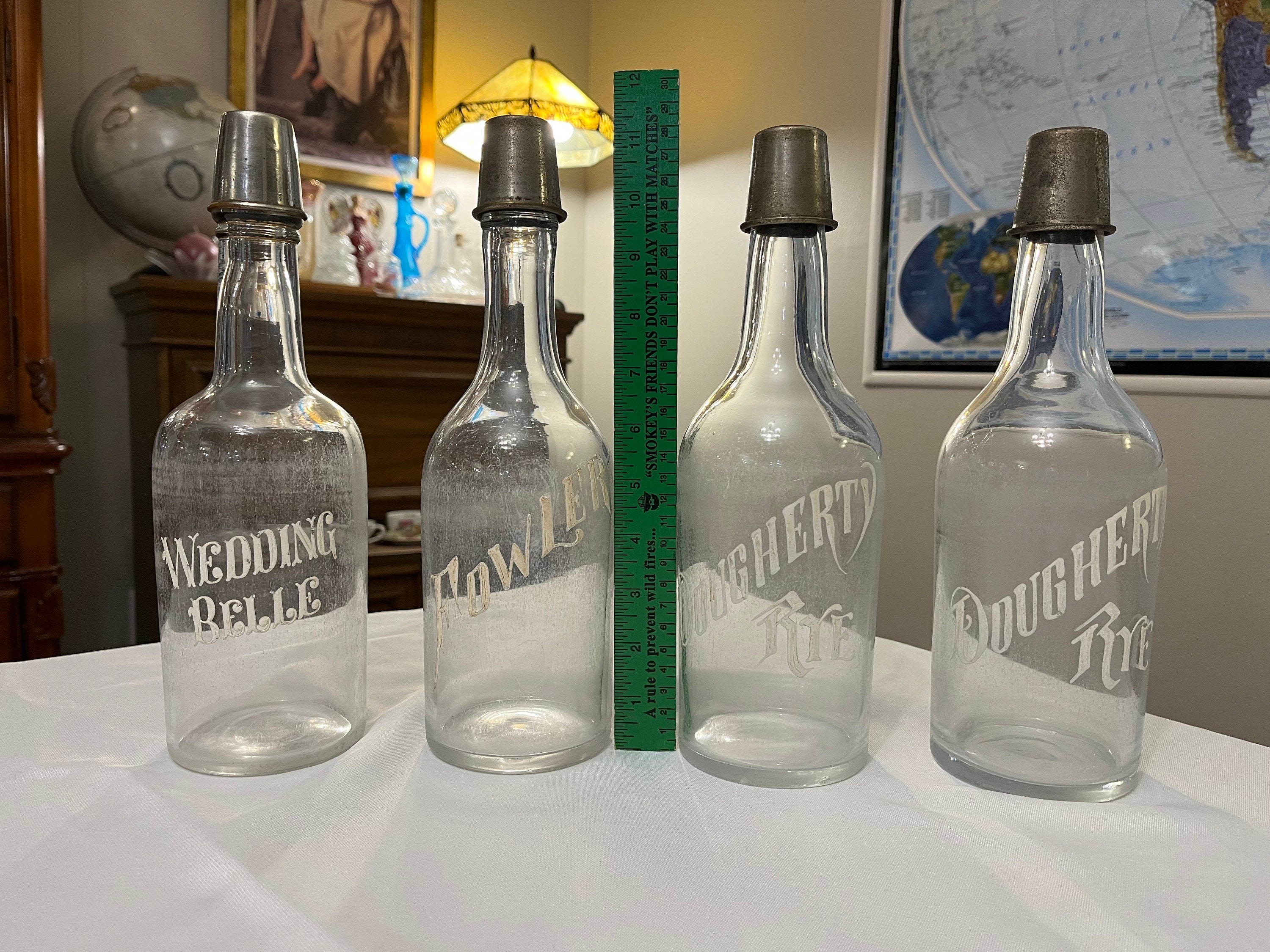 Pre-prohibition Back Bar Bottles Late 1800s Early 1900s With Metal Shot ...
