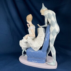 NAO by Lladro A Dream Come True Ballerina and Jester Harlequin 1983 - Etsy