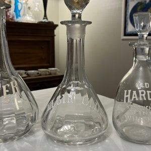 Pre-prohibition Back Bar Decanters Late 1800s - Early 1900s - Etsy