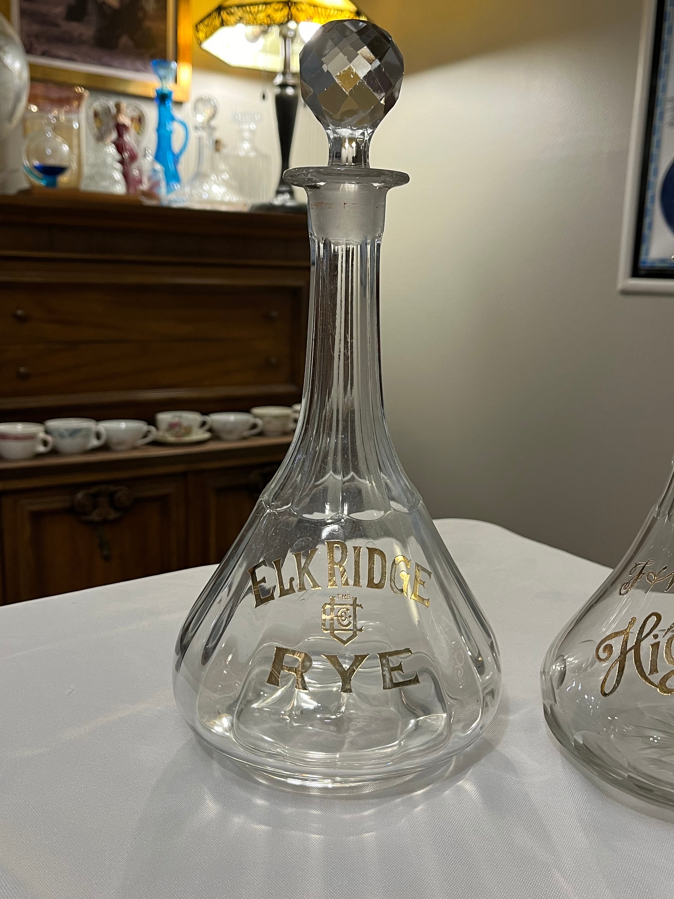 Pre-prohibition Back Bar Decanters Late 1800s Early 1900s - Etsy