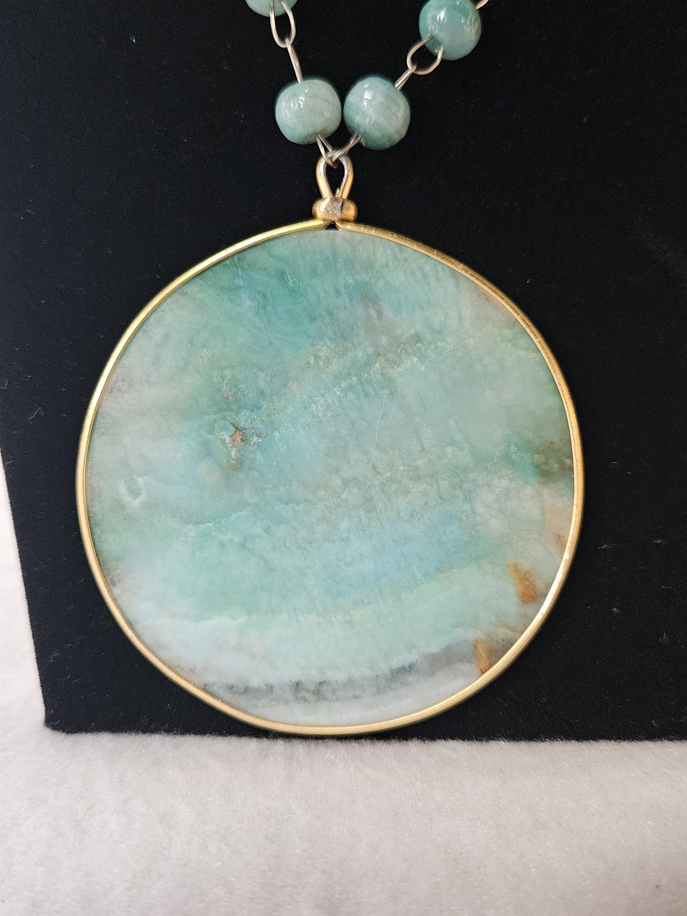 Vintage Mayan Turquoise Green Onyx Carved Medallion Necklace - Etsy