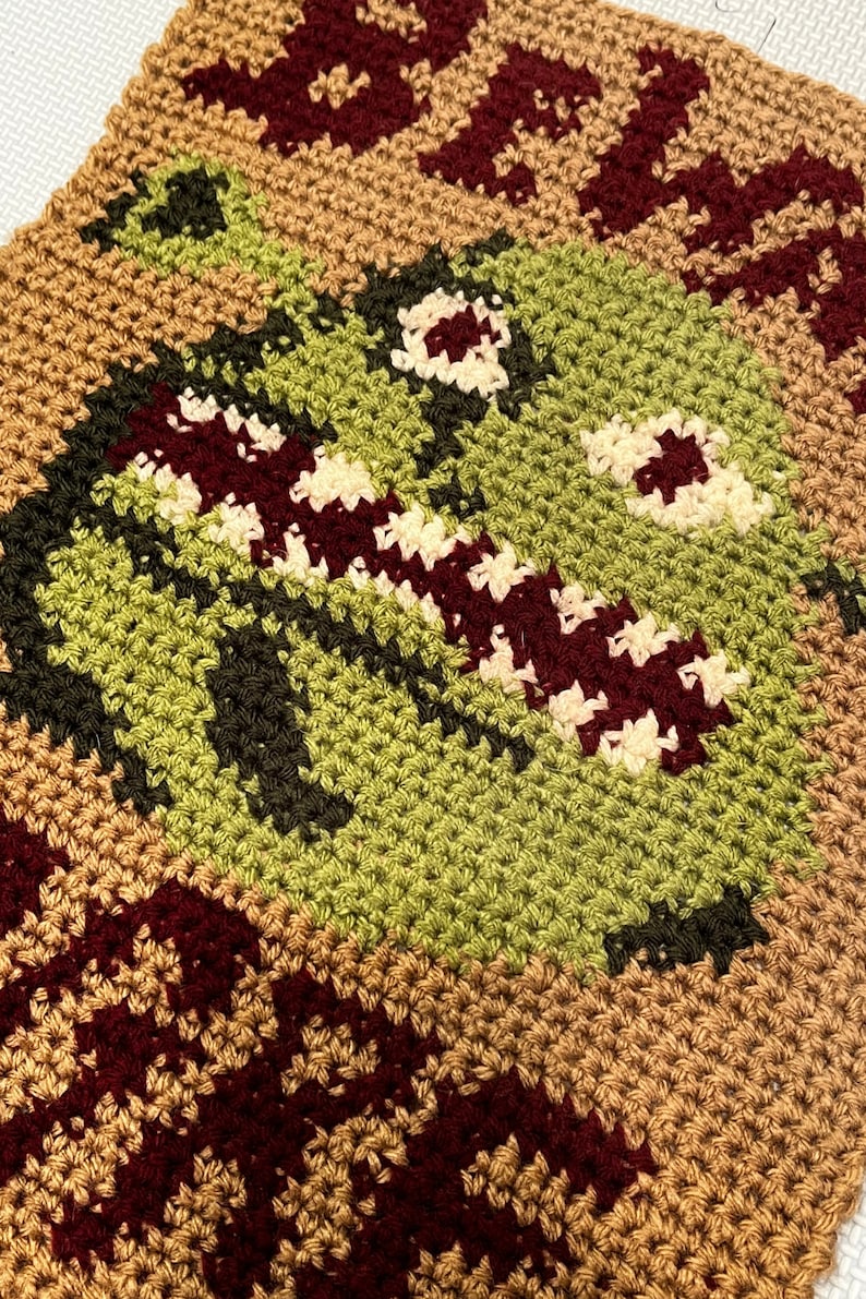 Beware Ogre Tapestry Crochet Pattern: Wall Hanging (PDF Pattern) - Etsy