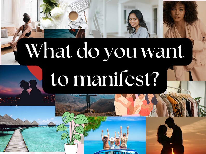 Custom Vision Board Kit, Vision Boards, Personalised Vision Board ...