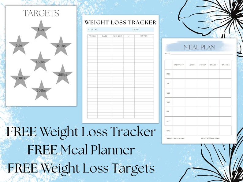 VISION BOARD Printables, Weight Loss Vision Board, Health Vision Board ...