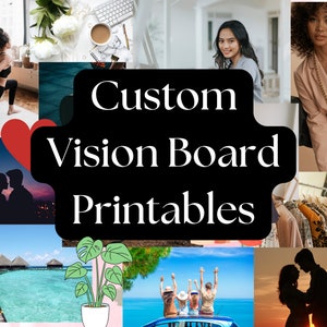 Custom Vision Board Kit, Vision Boards, Personalised Vision Board ...