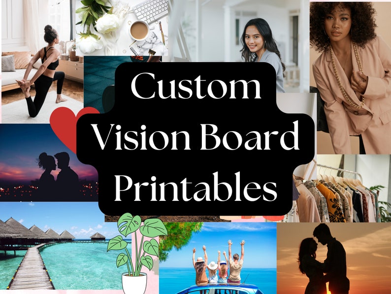 Custom Vision Board Kit, Vision Boards, Personalised Vision Board ...