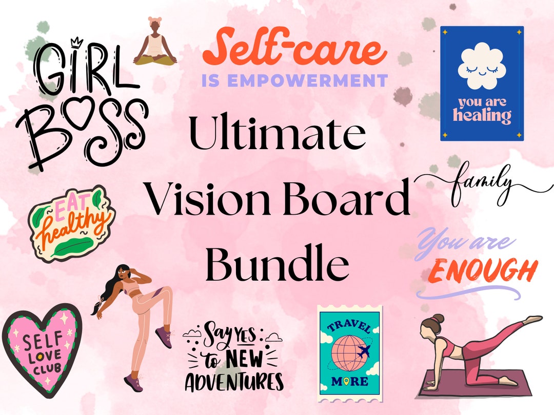 Ultimate Vision Board Bundle Kit, Manifestation Board Pack, Vision ...