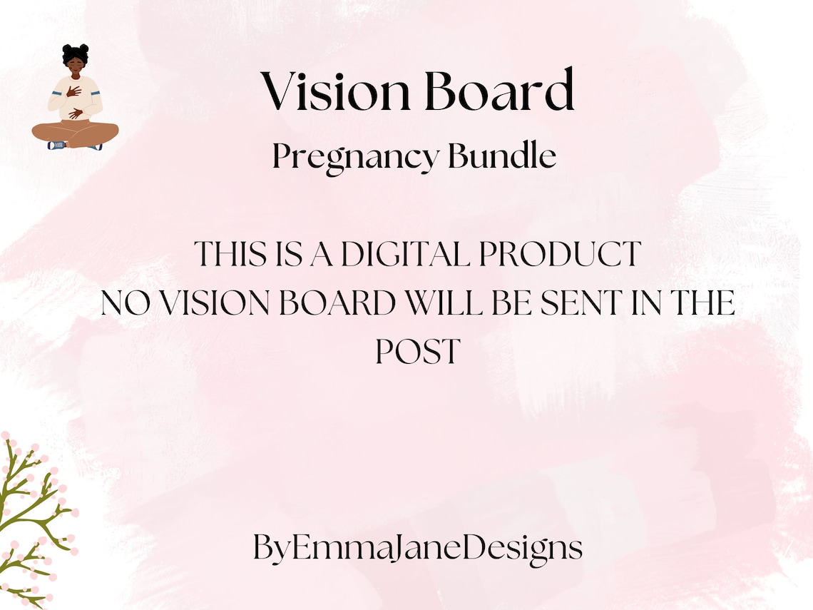 Vision Board Printables, Positive Birth Affirmations, Vision Board Kit ...