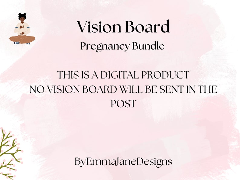 Vision Board Printables, Positive Birth Affirmations, Vision Board Kit ...