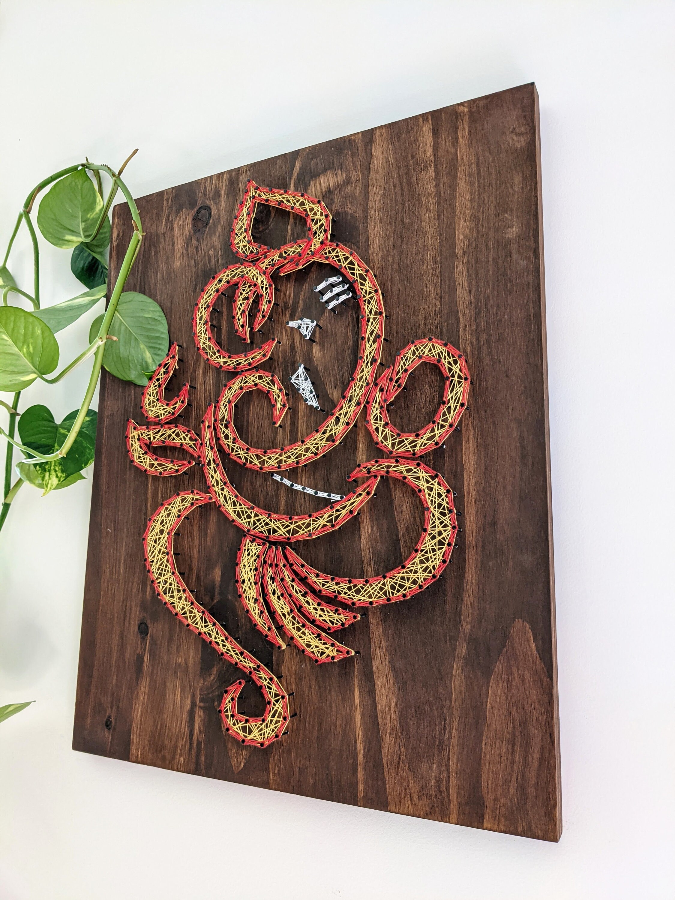 Ganesha String Wall Art Modern String Art Handmade Wall Art Home Decor ...