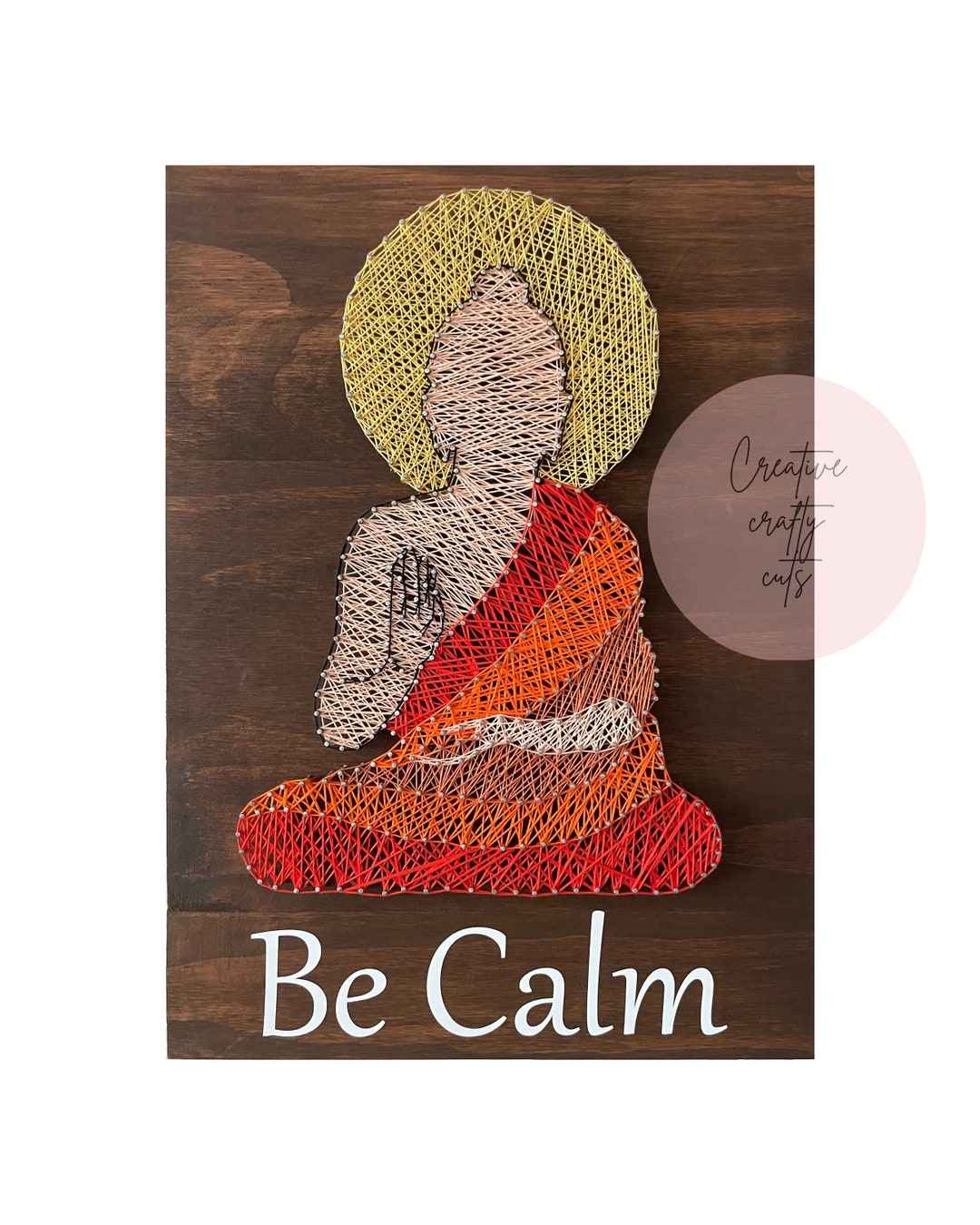 Buddha String Wall Art Modern String Art Handmade Wall Art Home Decor Wall Art String Art for ...