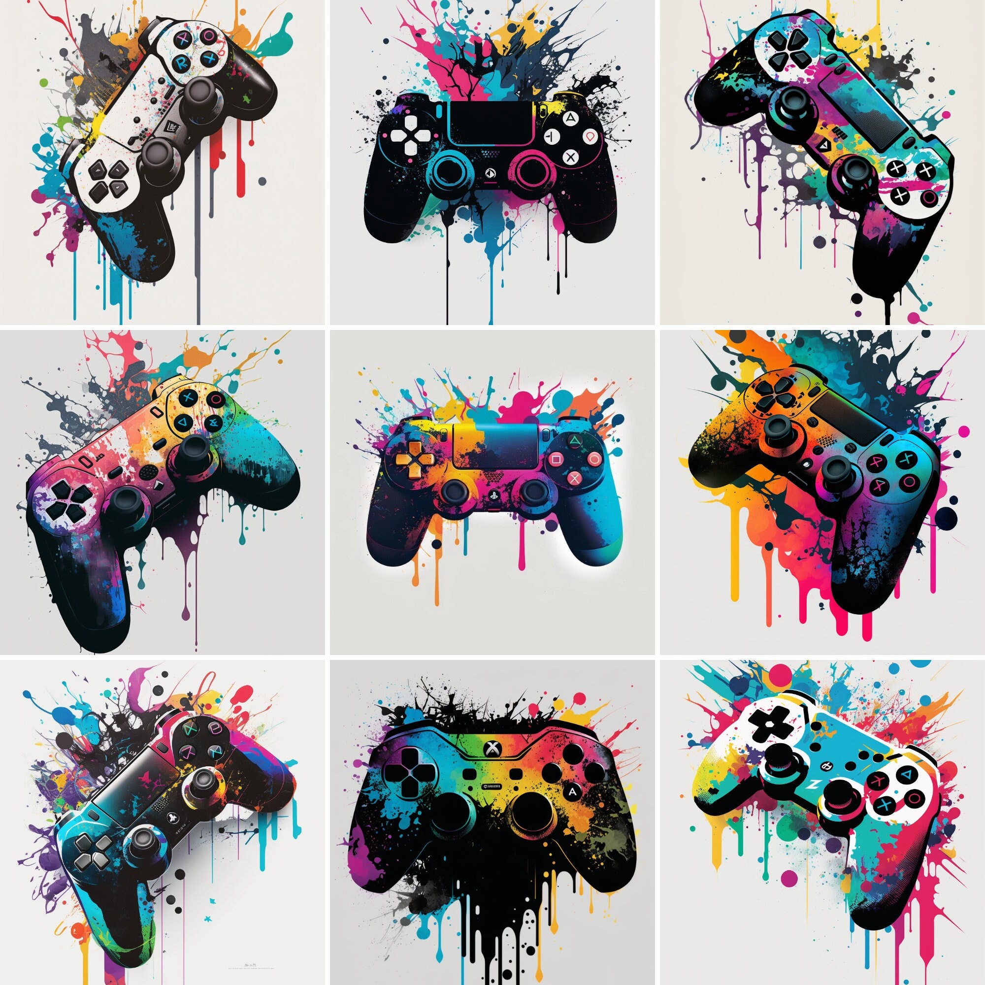 20 Game Controller Clipart PNG - High Quality, Printable Poster Gaming ...