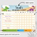 Editable Dinosaur Reward Chart, Printable Space Behavior Chart, Daily ...
