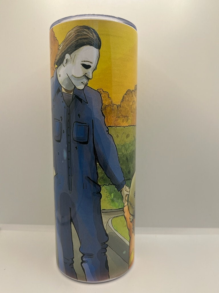 Michael Myers and Sam Trick R Treat Tumbler - Etsy