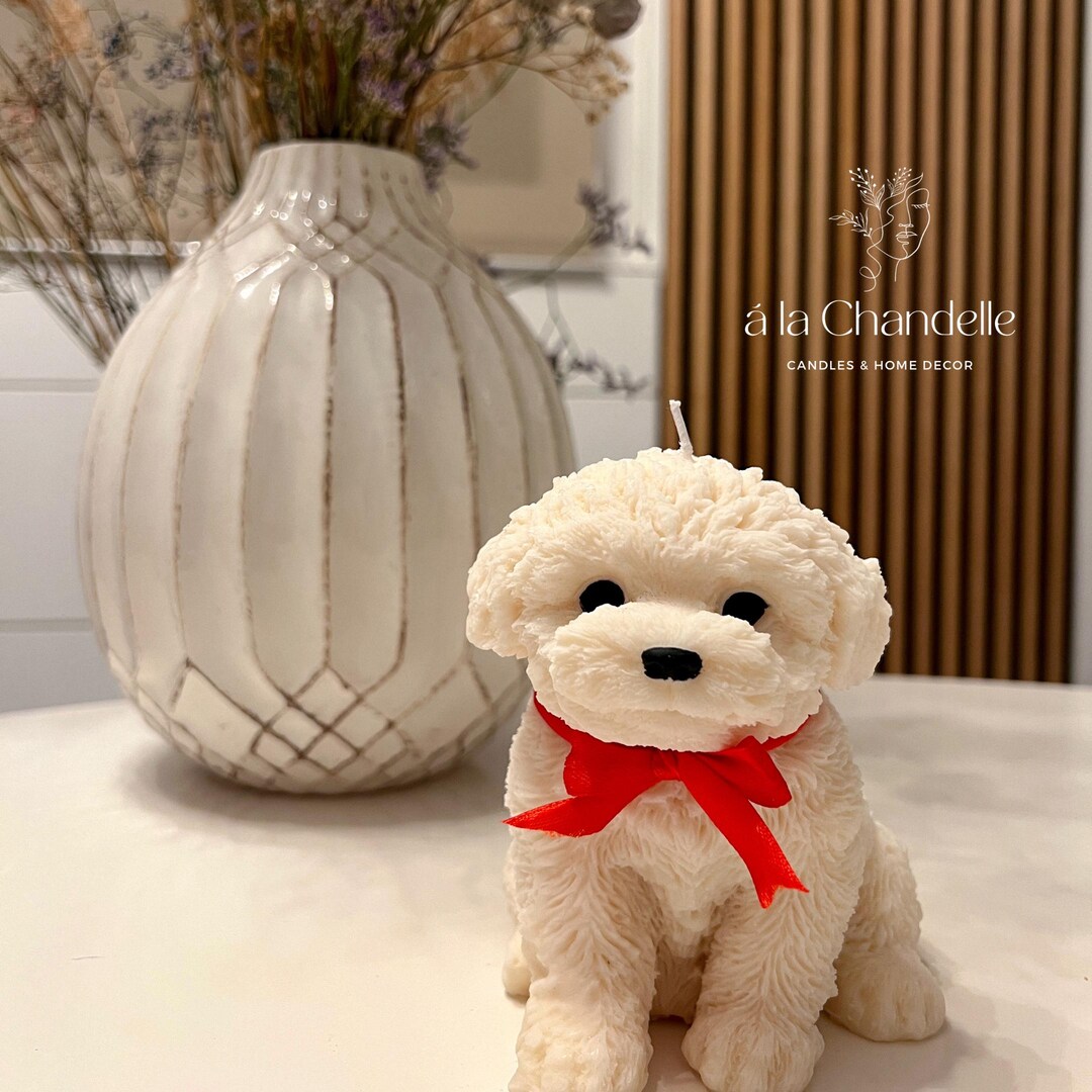 Puppy • Dog Candle • Gift Idea • Animal Candles • Home Interior ...