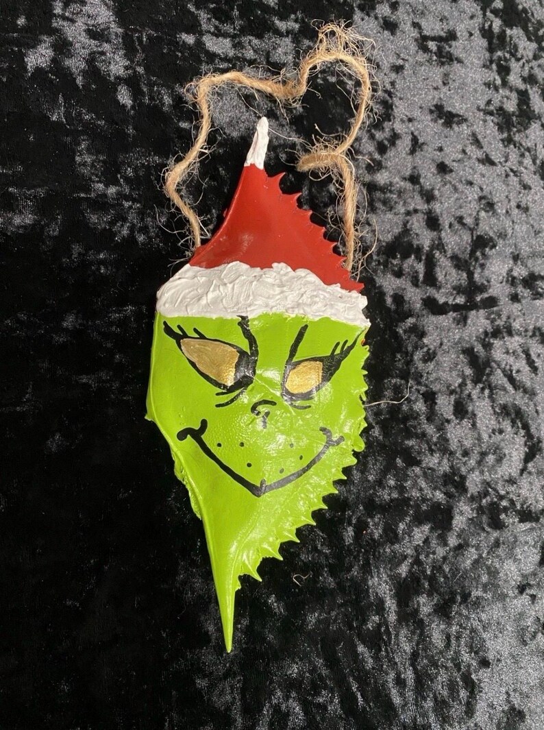 Grinch Crab Shell Ornament-louisiana - Etsy