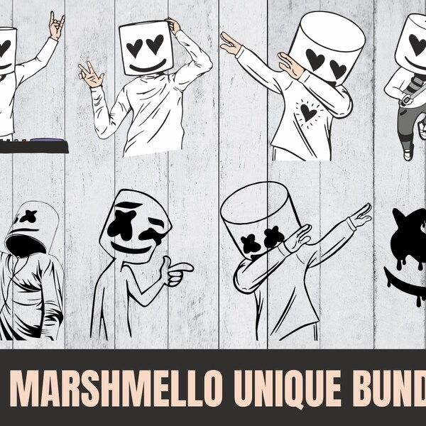 Dj Marshmello Svg - Etsy