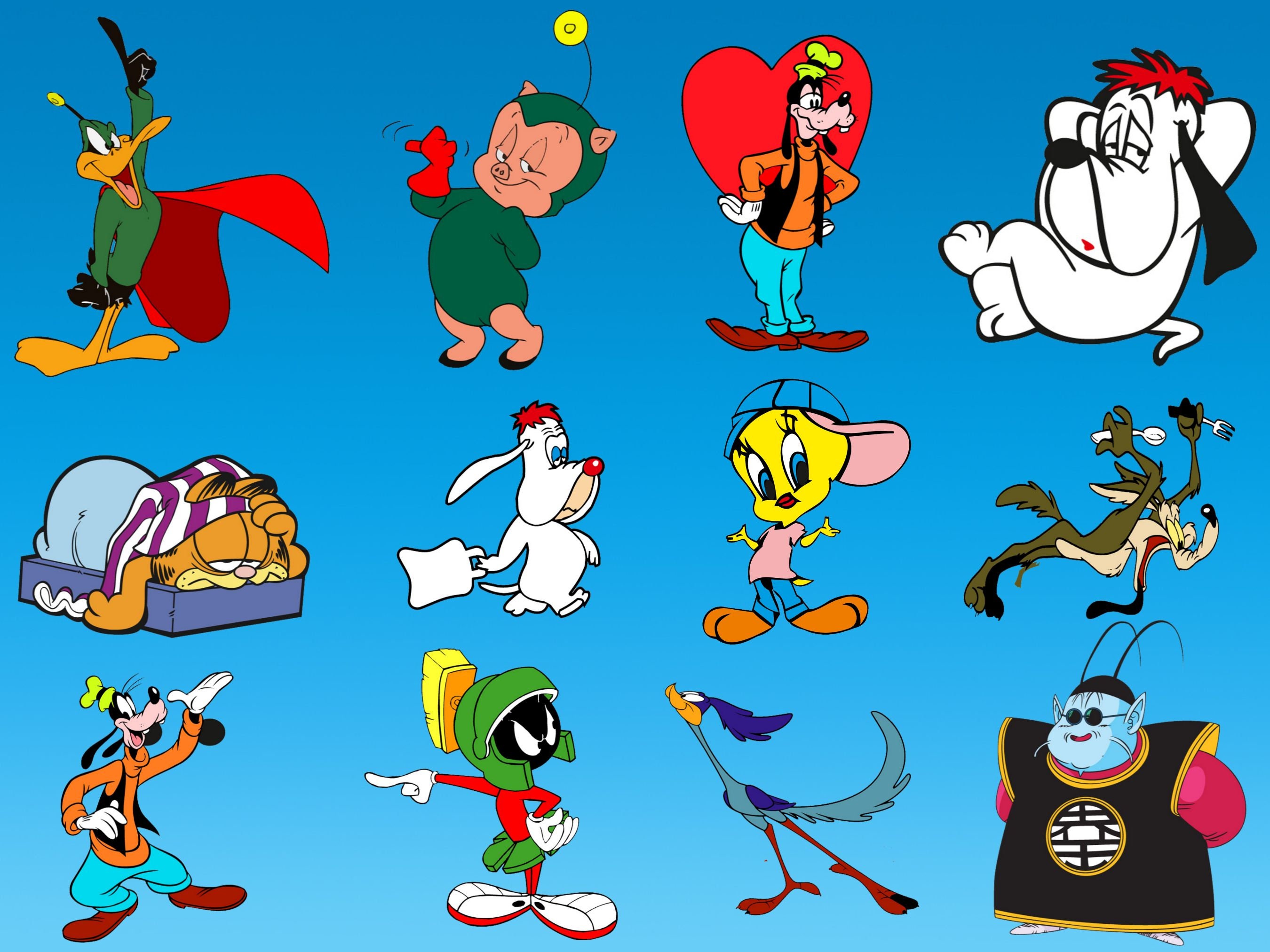 50 Cartoon Characters Bundle PNG, Cricut Printable Clipart Silhouette ...