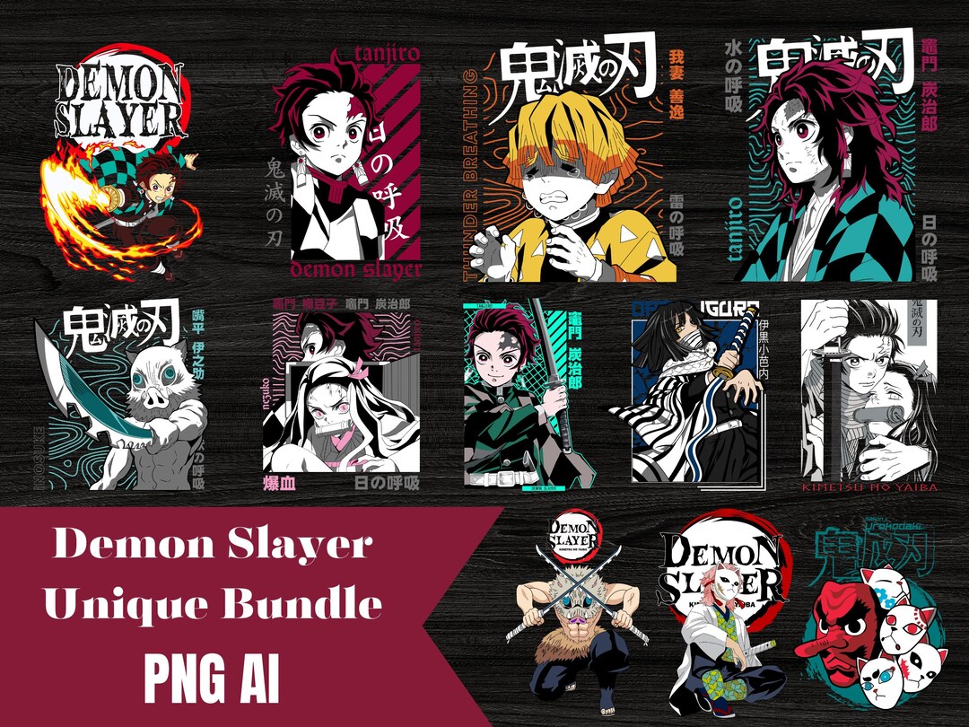 20 Anime Demon Slayer PNG Bundle Cartoon packs PNG Anime - Etsy.de