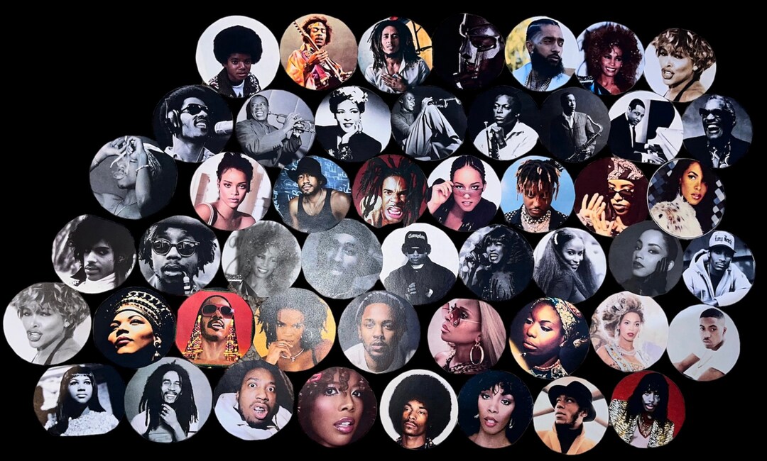 Musicians African American Icons Pinback Buttons 2.25 - Etsy