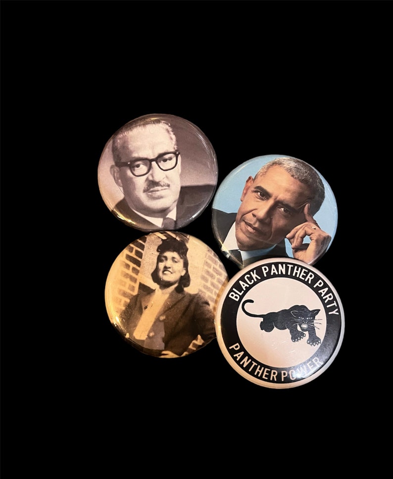 Civil Rights/political African American Icons - Pinback Button - Etsy