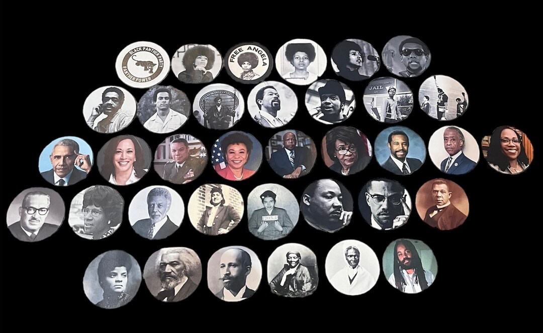 Civil Rights/political African American Icons - Pinback Button - Etsy