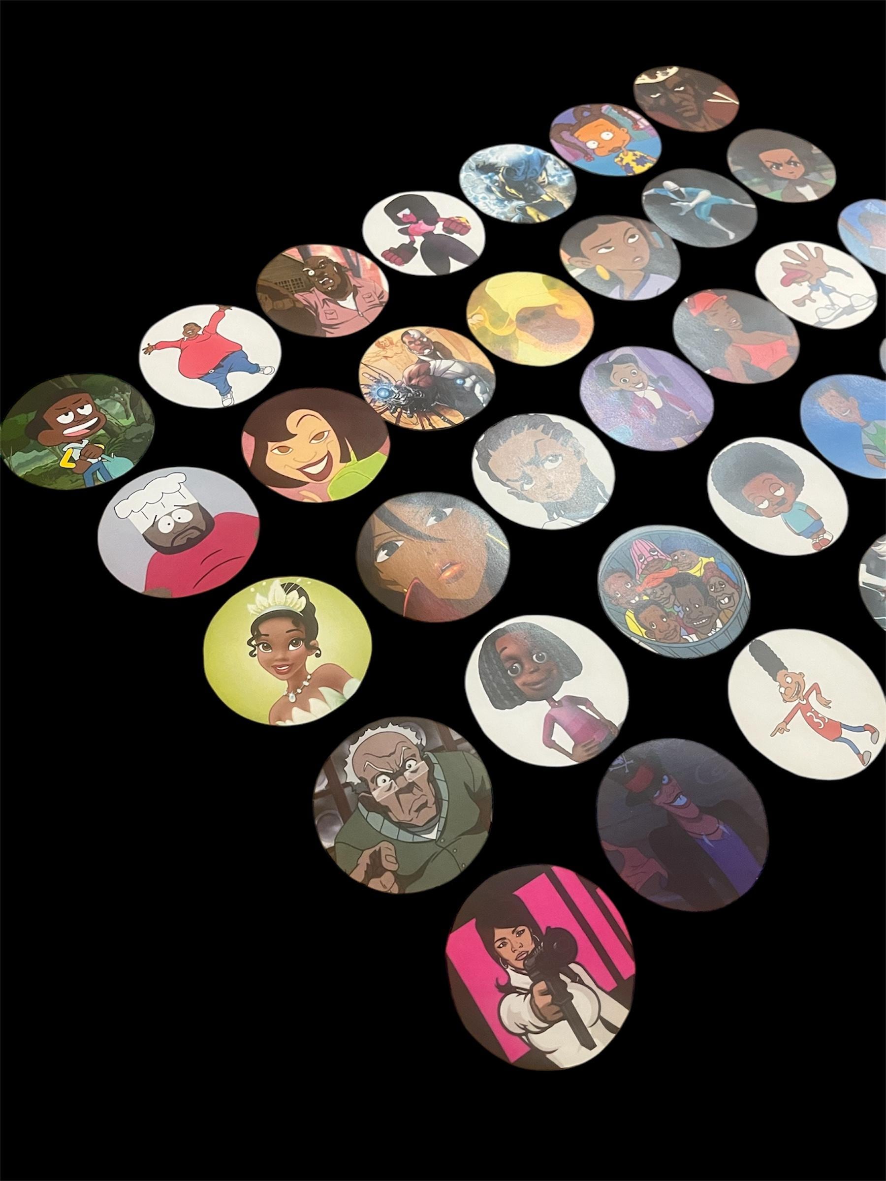 Cartoon Character African American Icons Pinback Button - Etsy