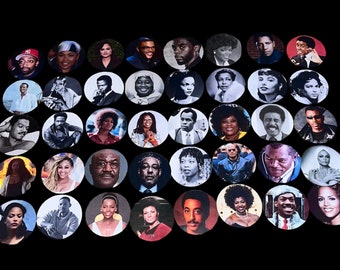 African American Icons Pinback Buttons 2.25 - Etsy