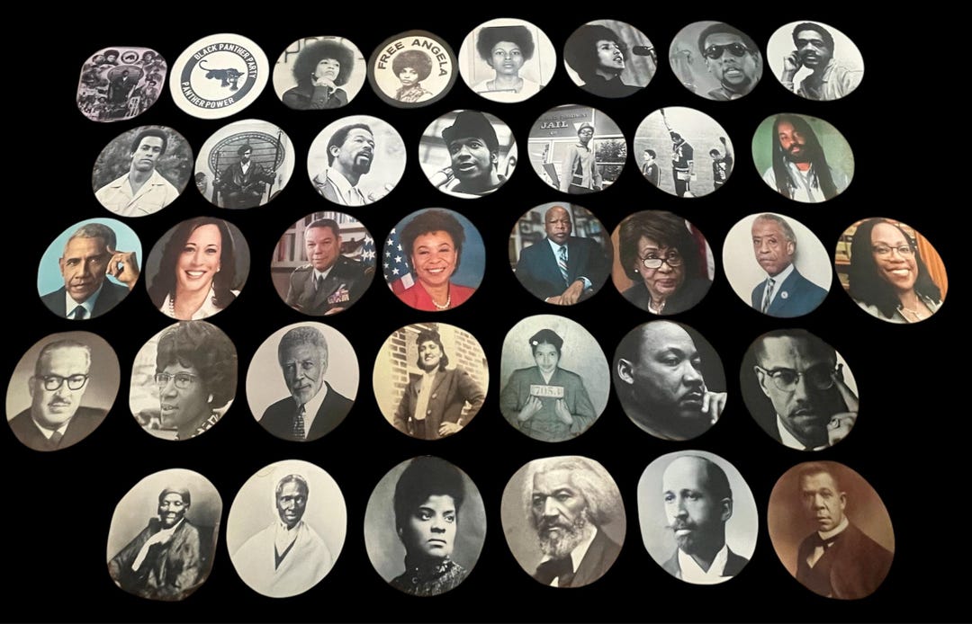 Civil Rights/political African American Icons - Pinback Button - Etsy