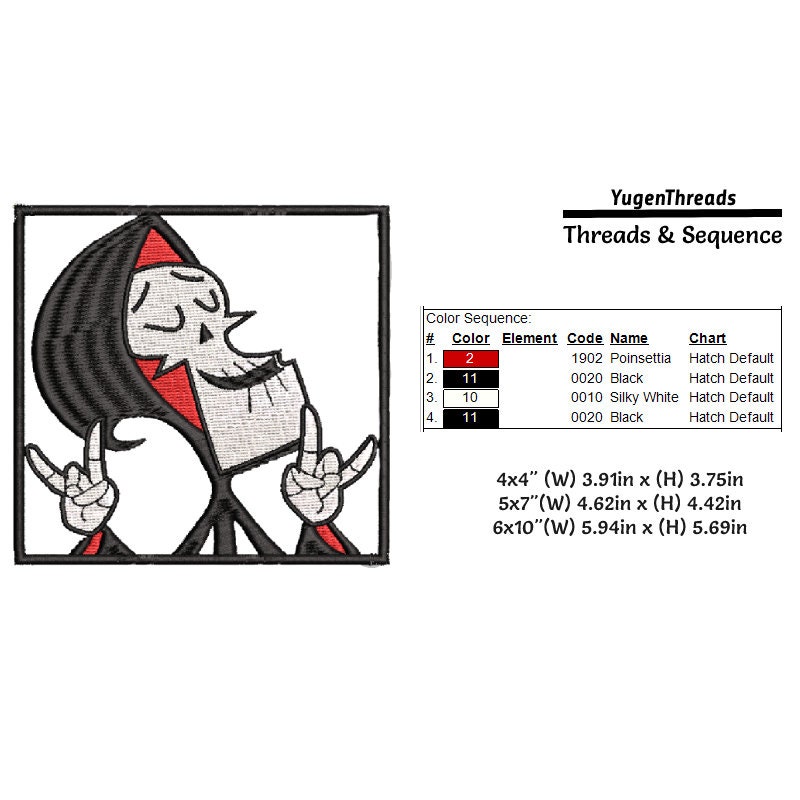 Cartoon Inspired Embroidery Design Machine Embroidery Design - Etsy