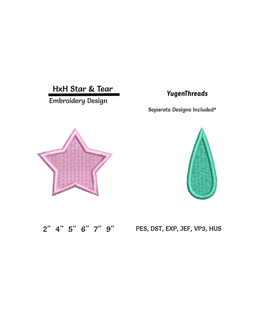 Anime Inspired Embroidery Design, Machine Embroidery Design File, Pes ...