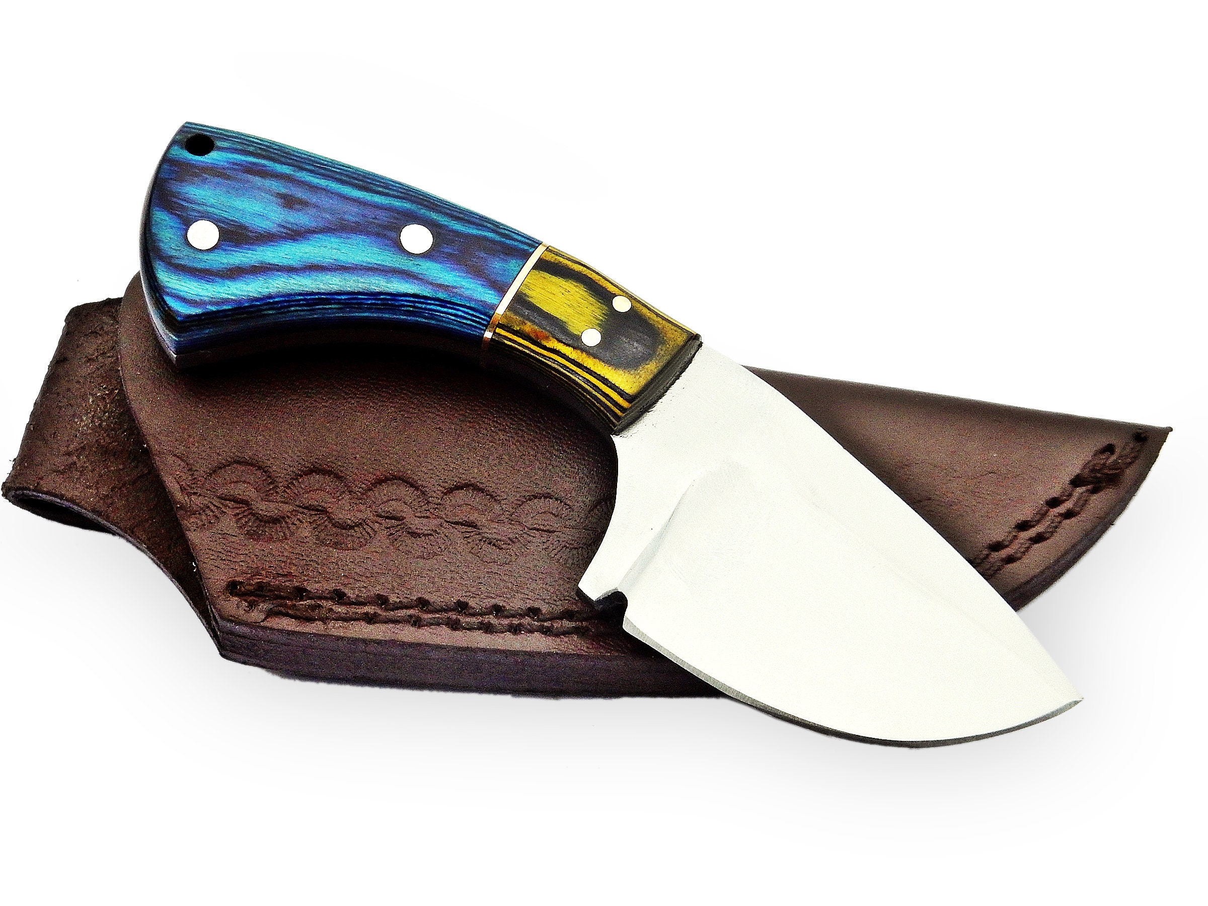 Handmade D2 Steel Skinner/hunting Knife Overall Size 6" Handle Make ...