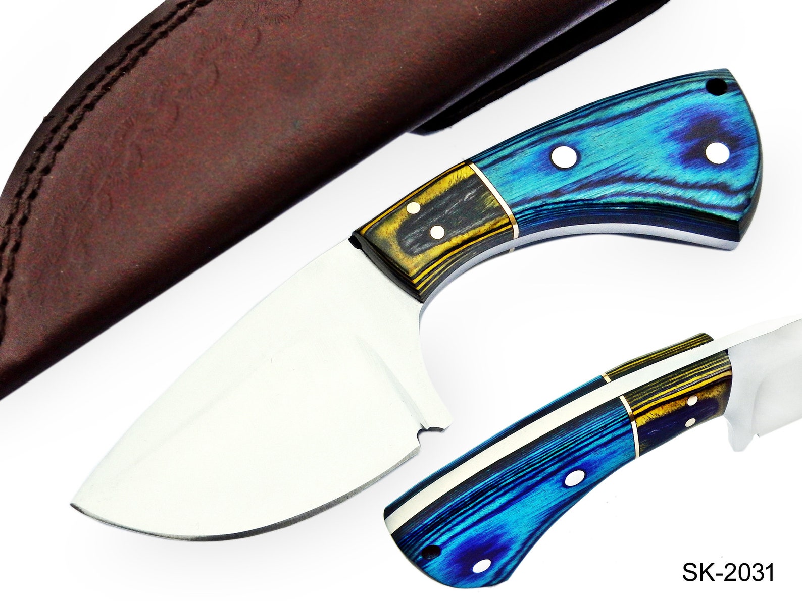 Handmade D2 Steel Skinner/hunting Knife Overall Size 6" Handle Make ...