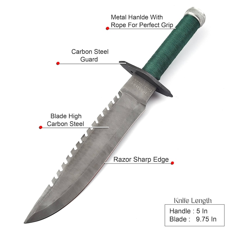 Rambo Knife 16"18"20" Handle 5" 3PCS SET - Etsy