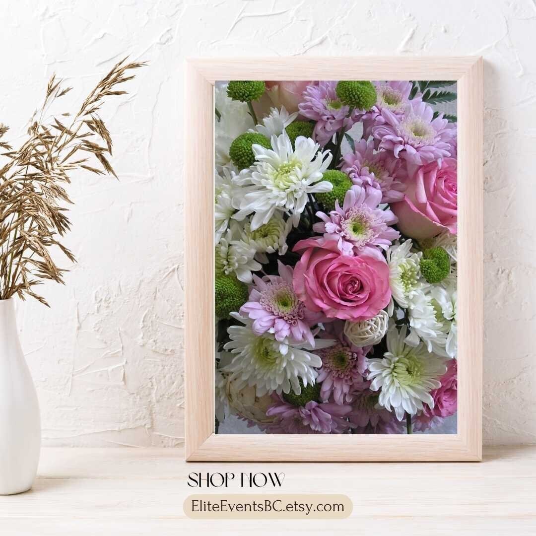 Maximalist Flower Wall Art, Kitsch Wall Decor, DIGITAL Photo, Flowers ...