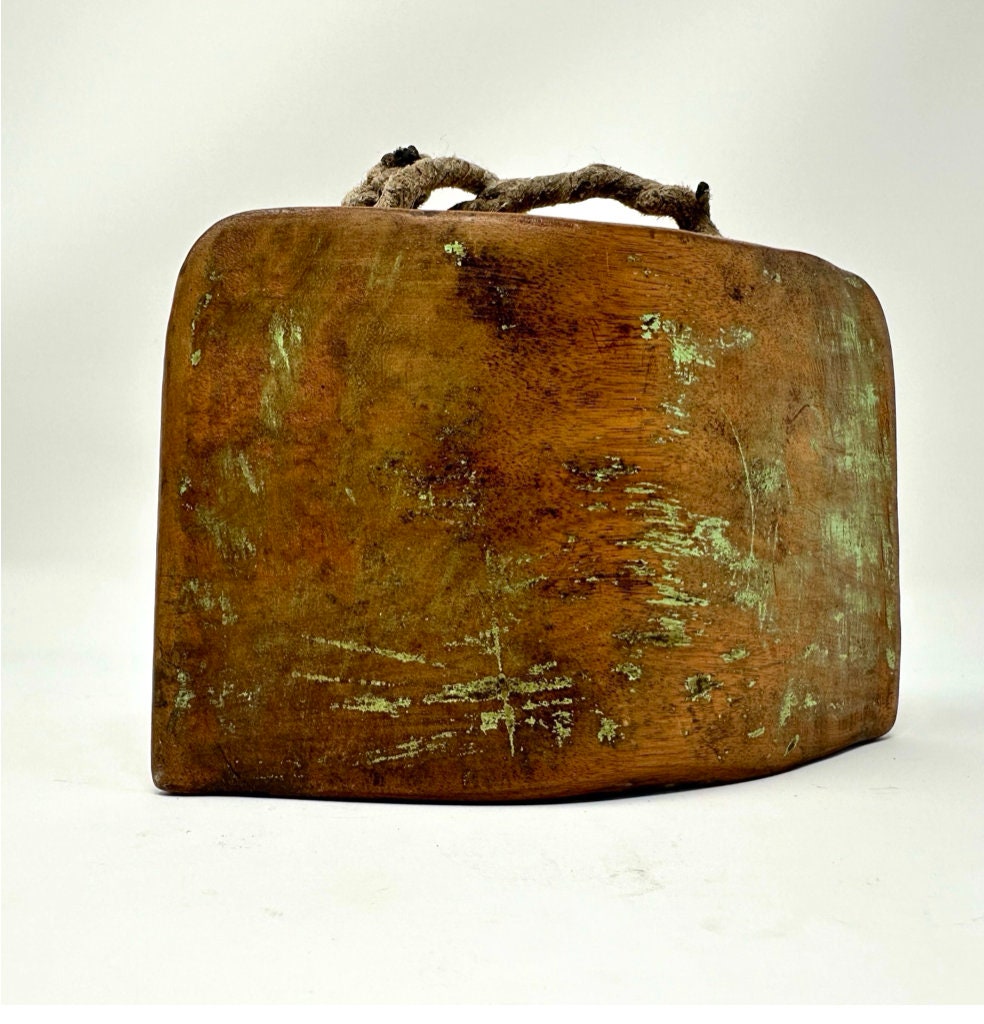 Antique Indonesian Wooden Cow Bell - Etsy