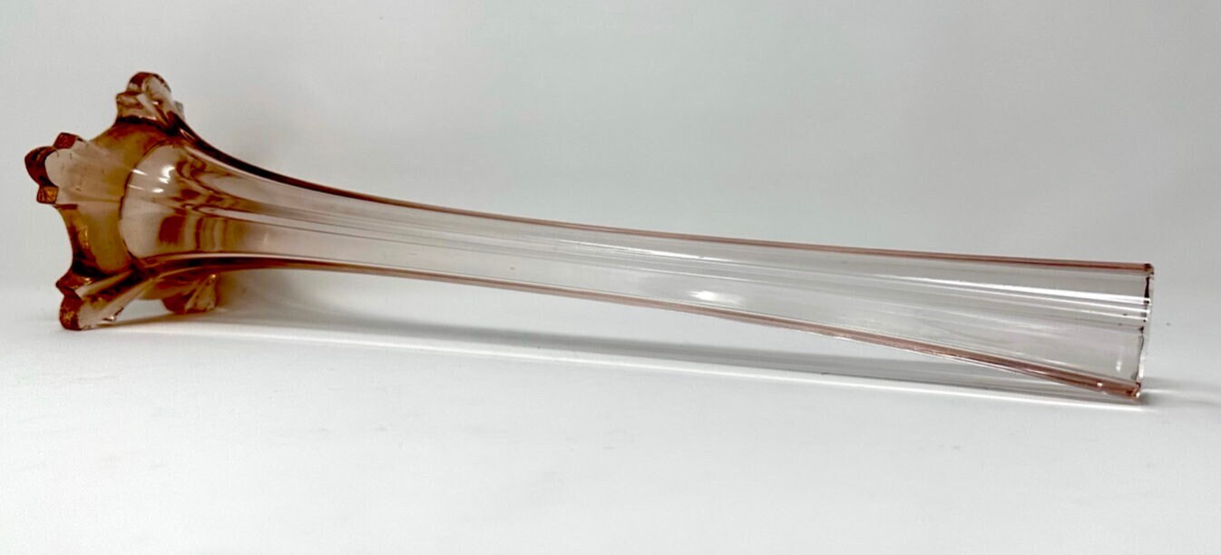 Vintage European Pink Glass Eiffel Tower Vase - Etsy