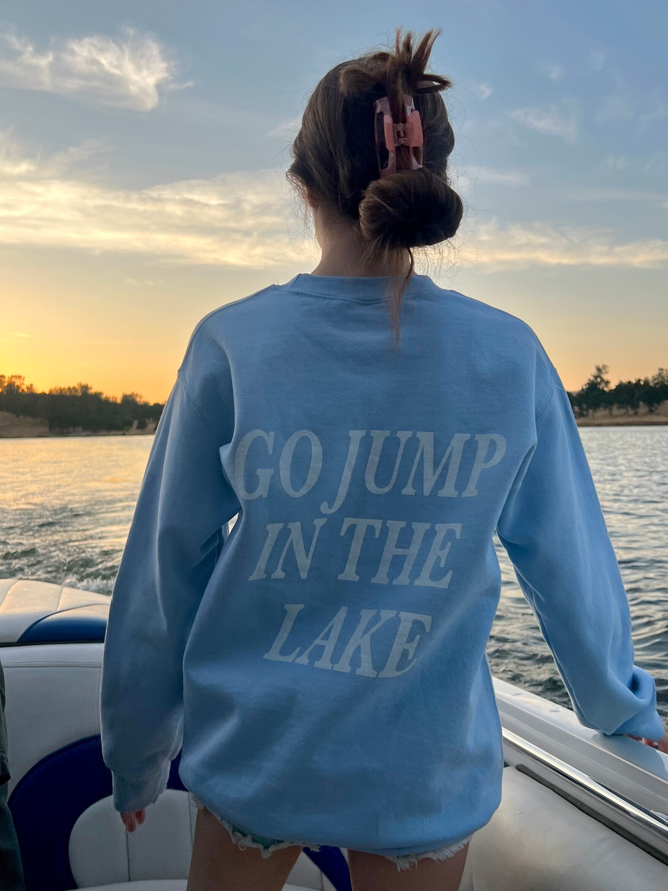Go Jump in the Lake Crewneck | Lake Clothes | Summer Aesthetic | Summer ...