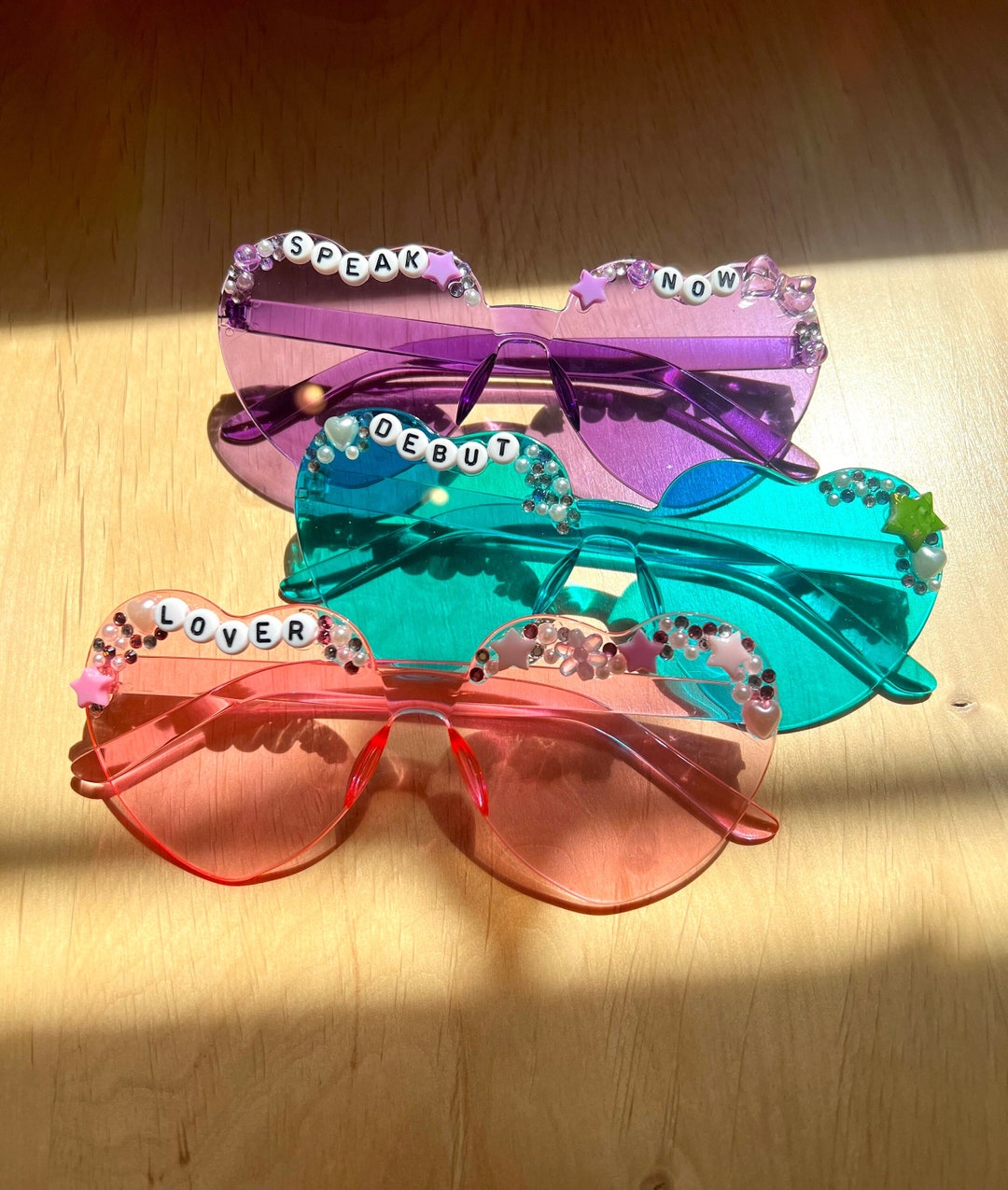 Eras Inspired Sunglasses Rhinestone Concert Glasses Concert Outfit ...