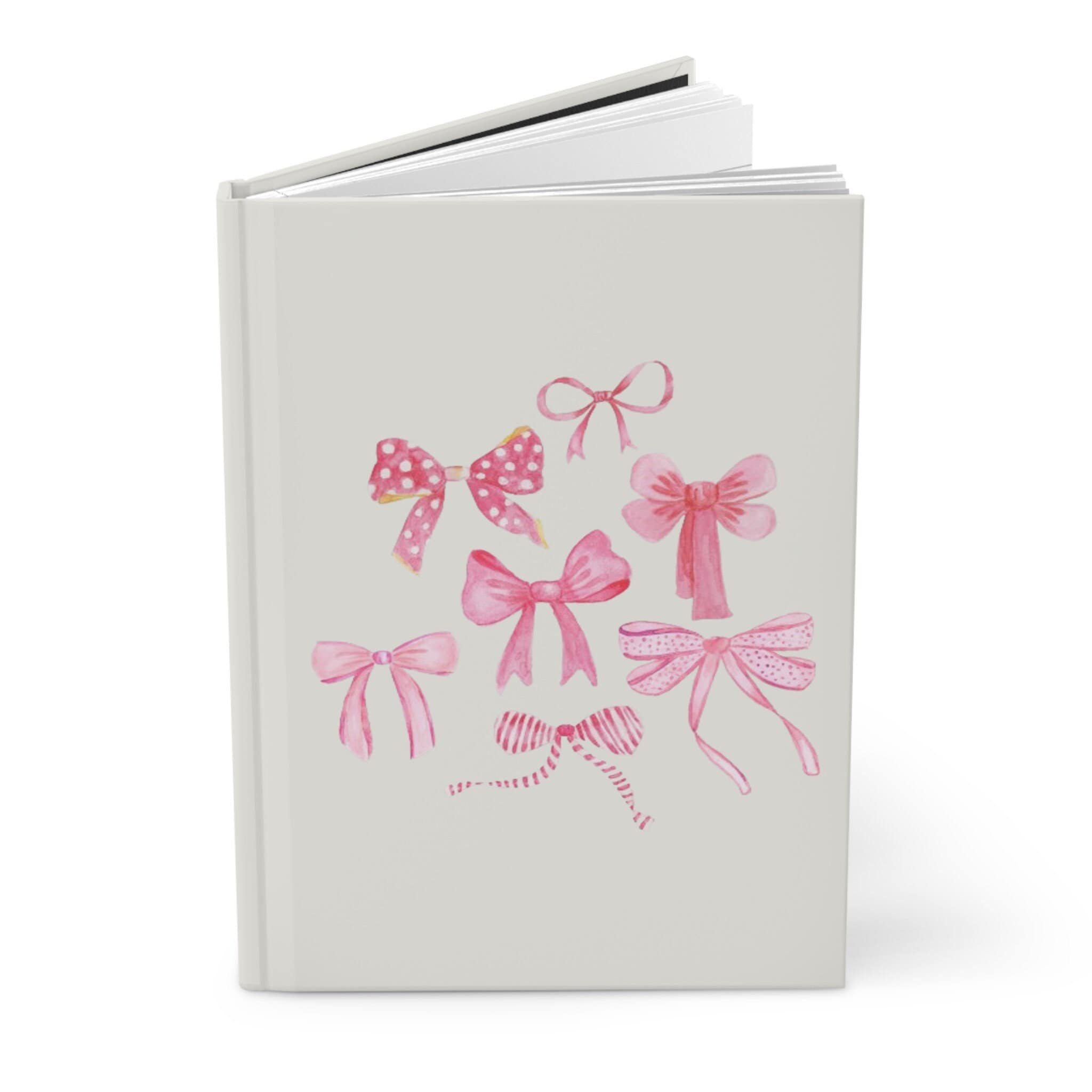 Pink Bow Hardcover Journal | Bow Aesthetic | Pink Journal | Bow ...